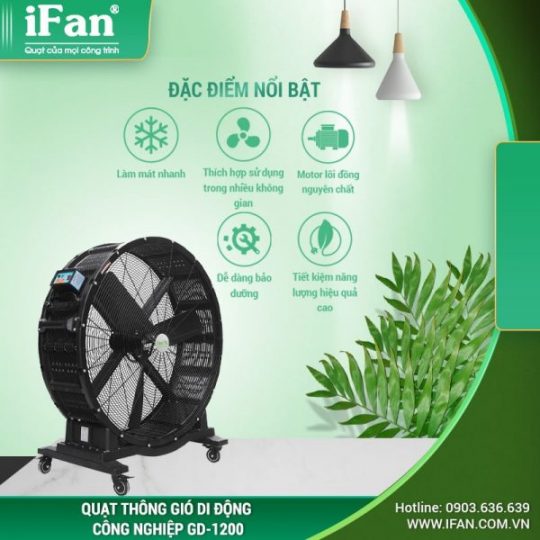 Quạt tròn công nghiệp di động KDT - iFan Group
